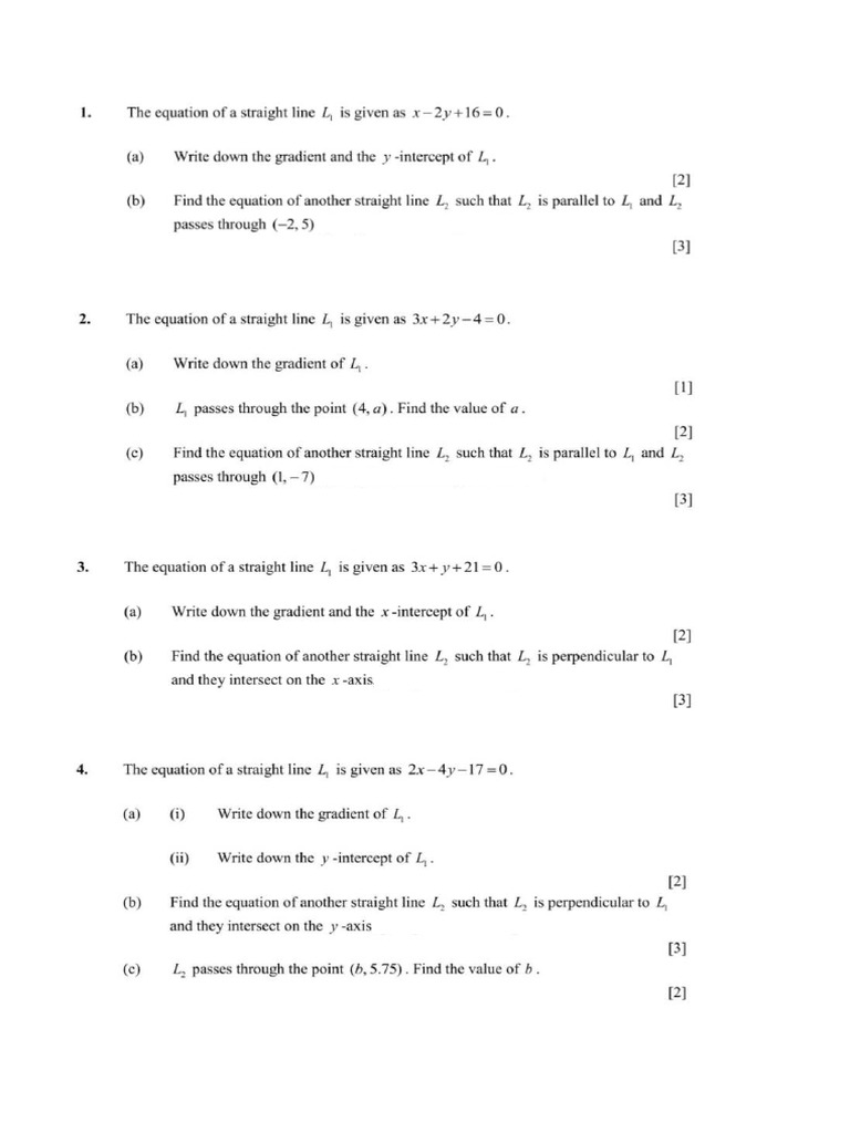 HW6 Parallel and Perpendicular | PDF