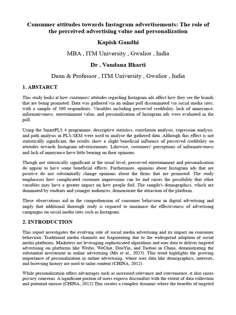 Final Reserach Report KG07 | PDF | Attitude (Psychology) | Skewness