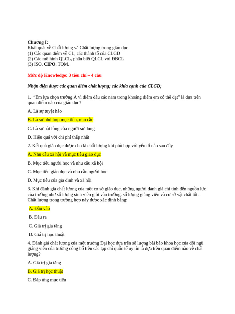 ĐỀ CƯƠNG HK1 | PDF