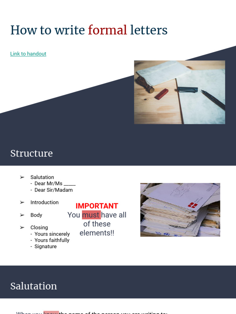 Celia - S Guide To Writing Formal Letters C1 | PDF | Semantic Units ...