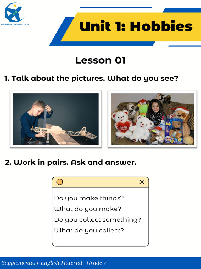 Unit 1 Hobbies | PDF