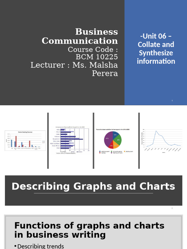 Unit 06 - Graphs and Charts | PDF | Adjective | Grammar