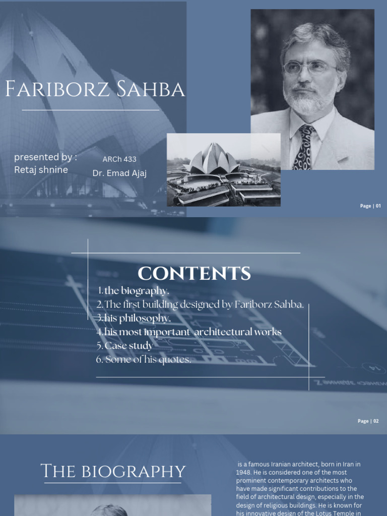 Fariborz Sahba Presentation | PDF