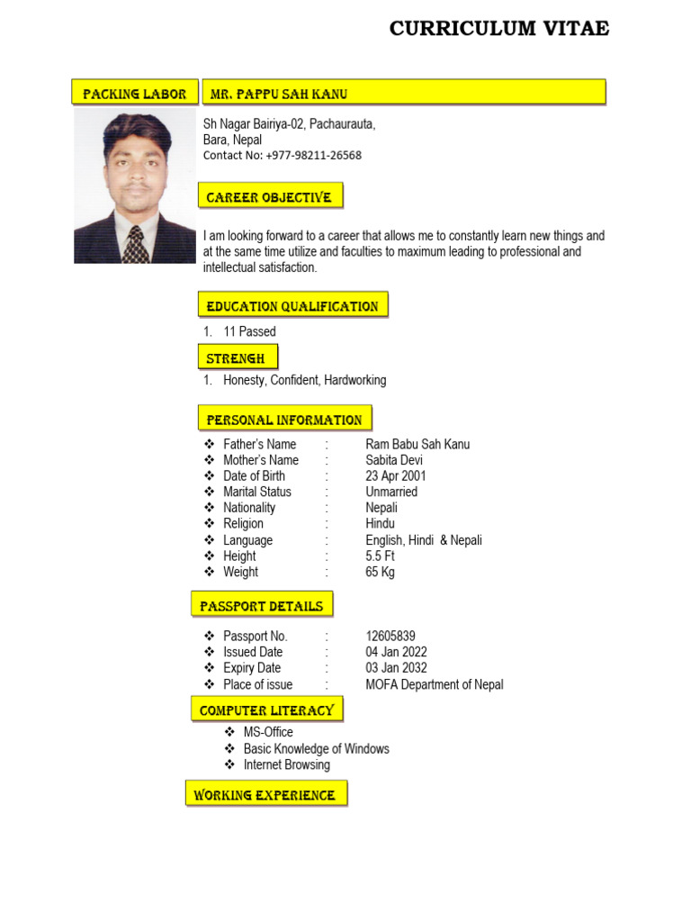 CV of Pappu (7 Files Merged) | PDF | Learning | Cognition
