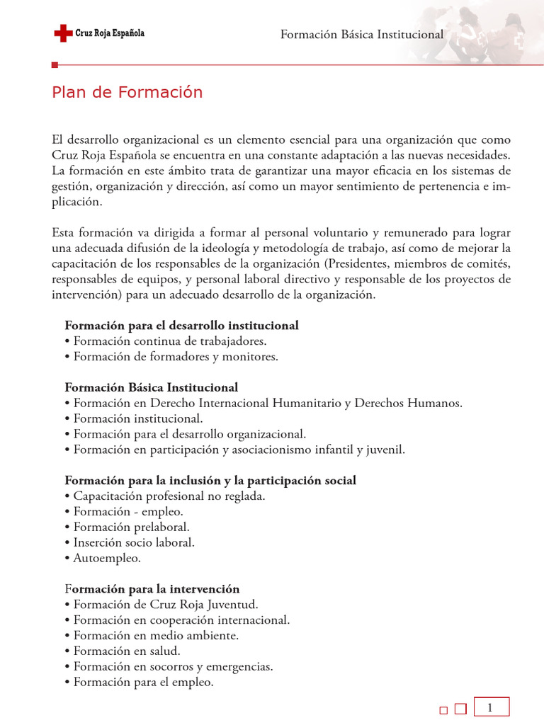 Plan Formacion | PDF