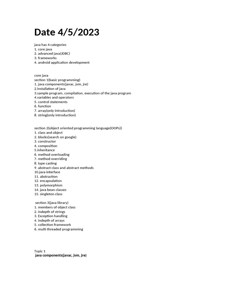 Del Java Day 1 Pdf Class Computer Programming Method Computer 5296