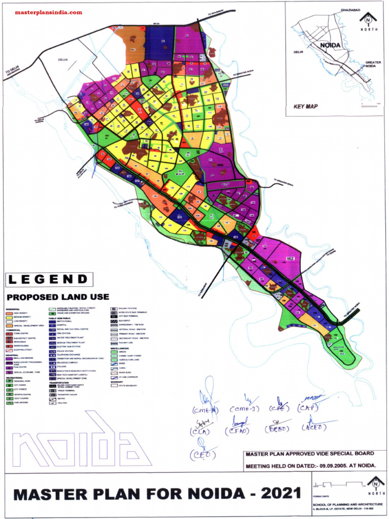 Noida Master Plan 2021 Map | PDF