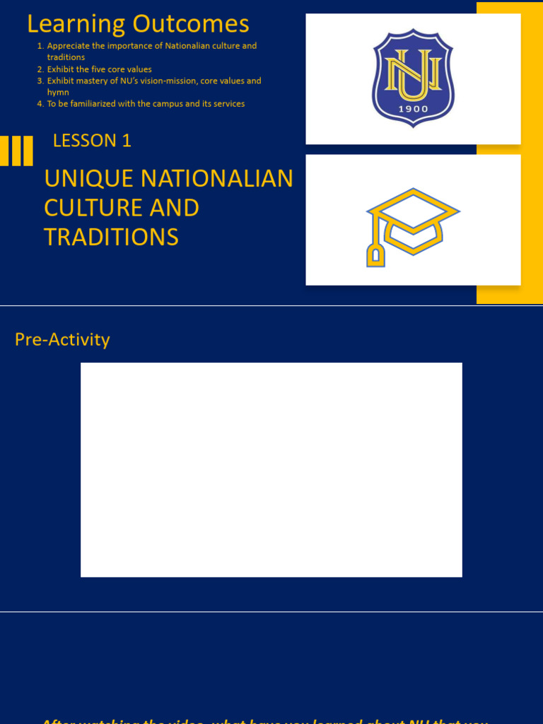 NU Core Values and Mission Overview | PDF | Bachelor Of Science