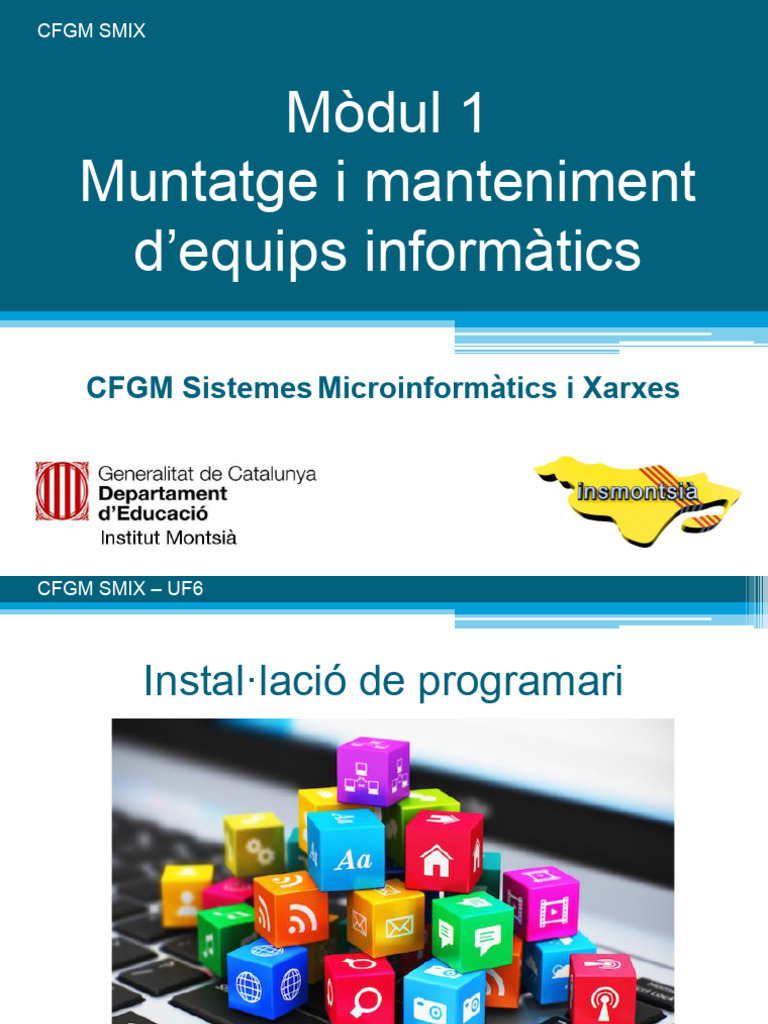 M1 - Instal·lació de programari - Curs 24-25 | PDF