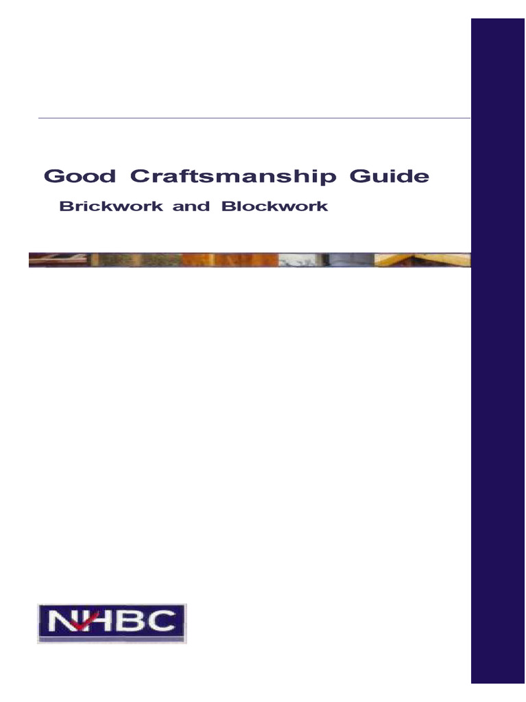 Blockwork Craftsmanship Guide | PDF | Masonry | Brick