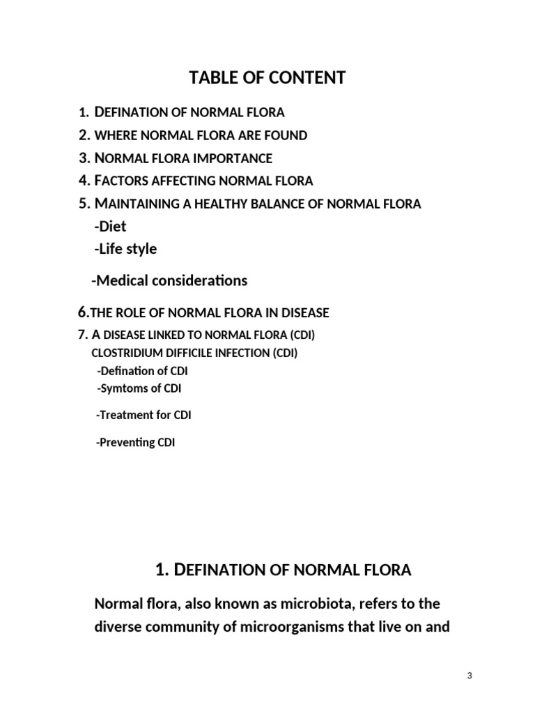 (Edited Version) Explanatory Note On Normal Flora-WPS Office | PDF ...