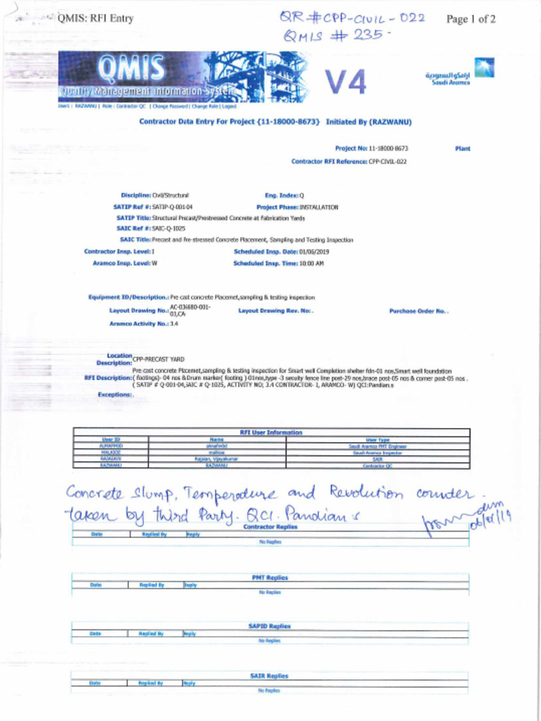 QR#CPP Civil 022 - Qmis#235 | PDF