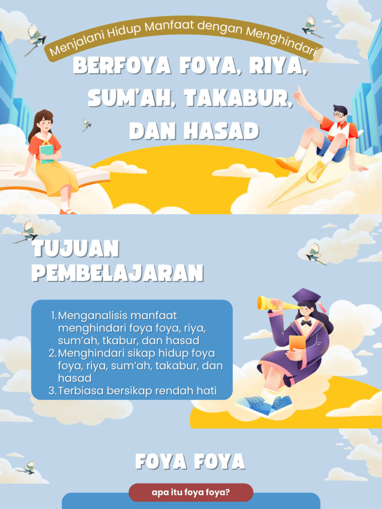 Foya Foya, Riya, Takabur, Dan Hasad | PDF