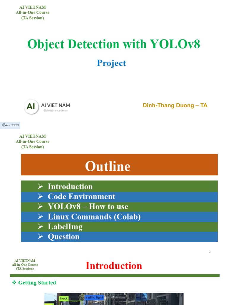 Aio2023 Module1 Yolov8 Project 240523 Update | PDF | Operating System | Linux