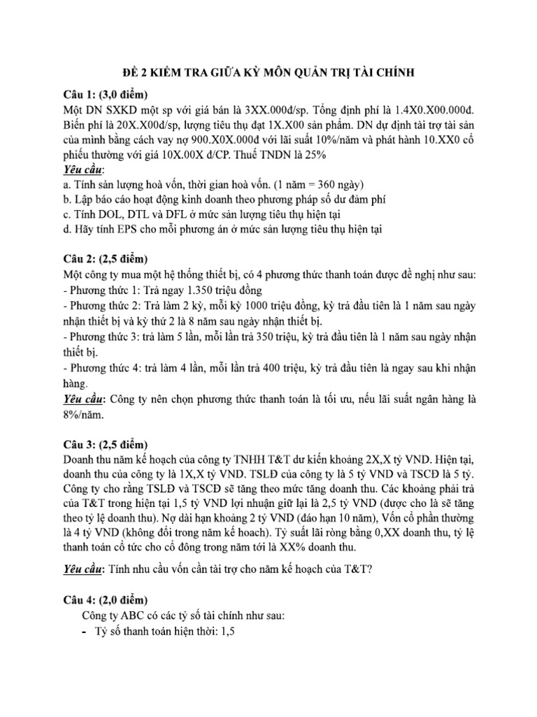 De 2 KT TL QTTC | PDF