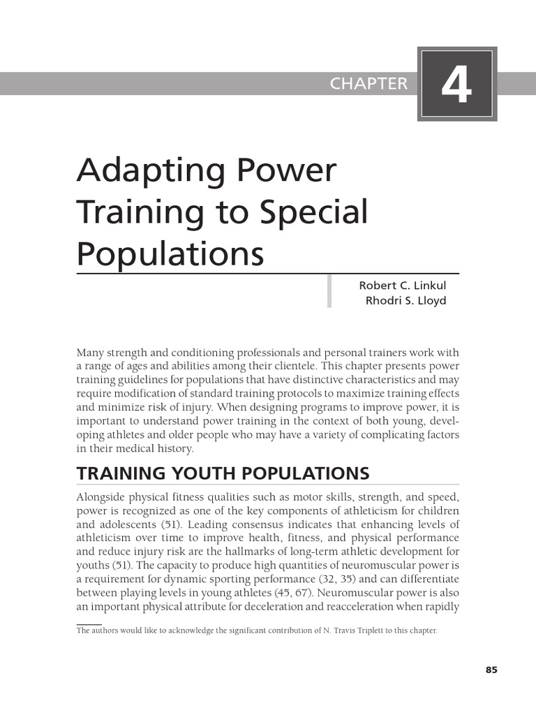 NSCA-NationalSt 2024 DevelopingPower | PDF | Strength Training | Skeletal Muscle