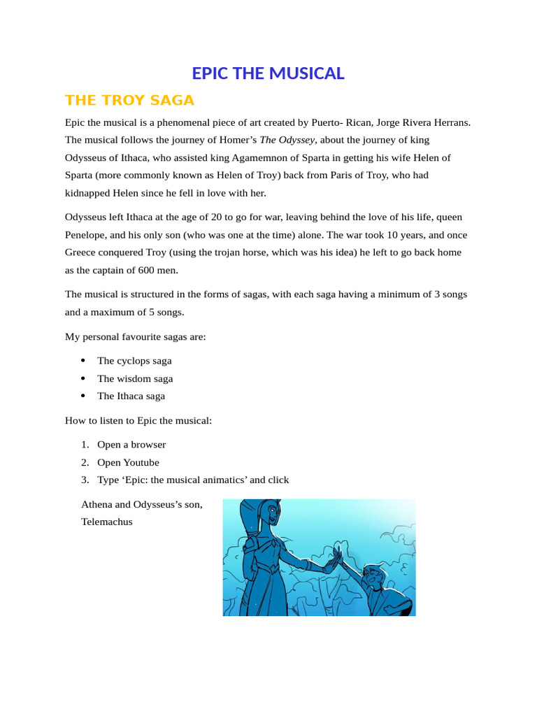 Epic The Musical | PDF