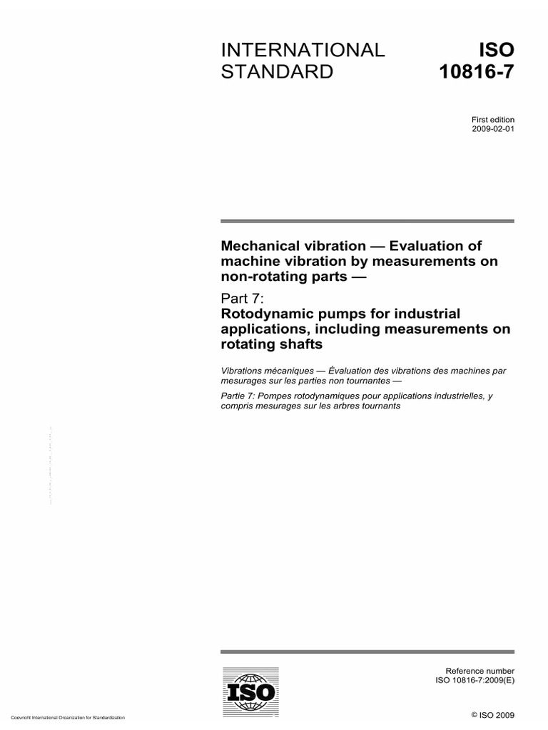 Iso 10816-7-2009 | PDF