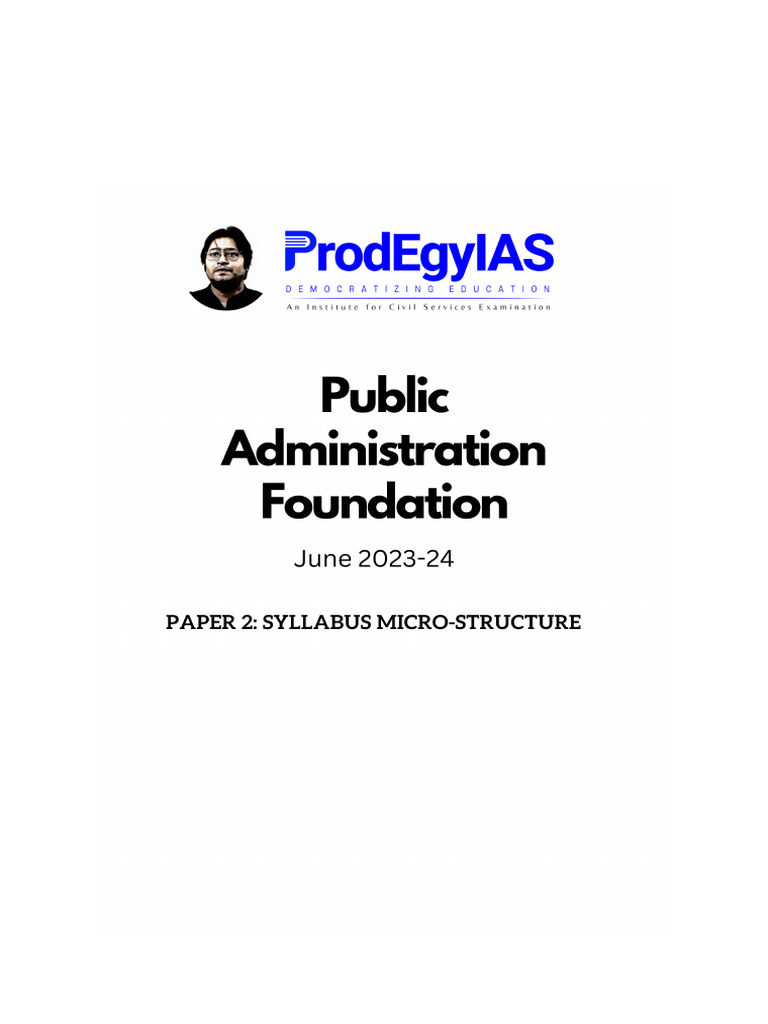 Syllabus Breakdown - Pub Ad - Paper 2 - 34677192 - 2024 - 08 - 01 - 22 ...