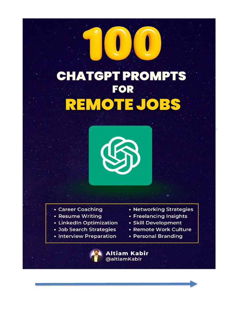 100 Chatgpt Prompts For Remote Job | PDF | Résumé | Mentorship