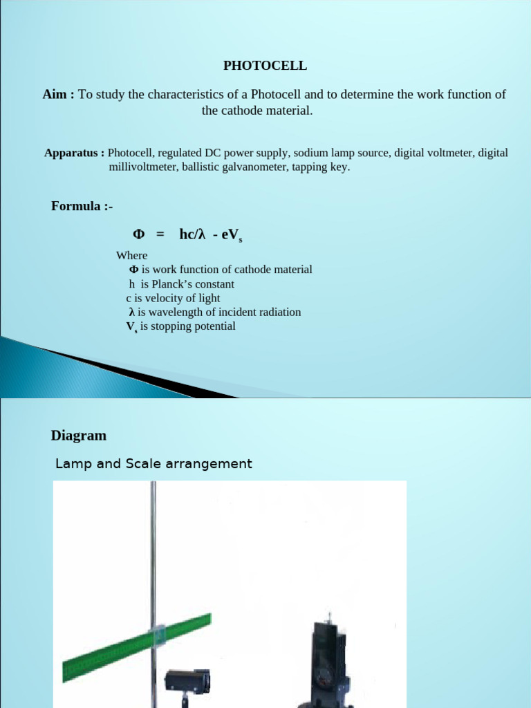 photocell | PDF | Photoelectric Effect | Electricity