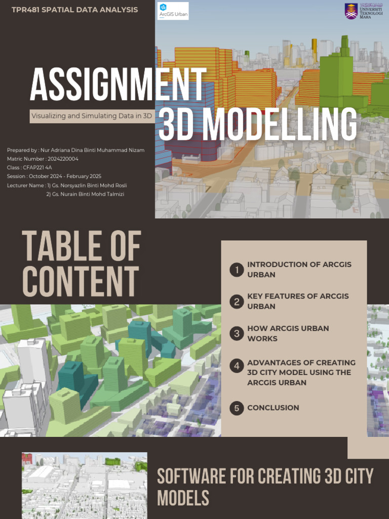Assignment Individual 3D Modelling | PDF | Arc Gis | Esri