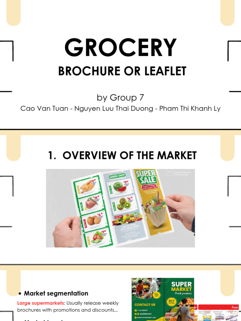 (Group 7) Grocery Brochure or Leaflet | PDF | Paper | Page Layout