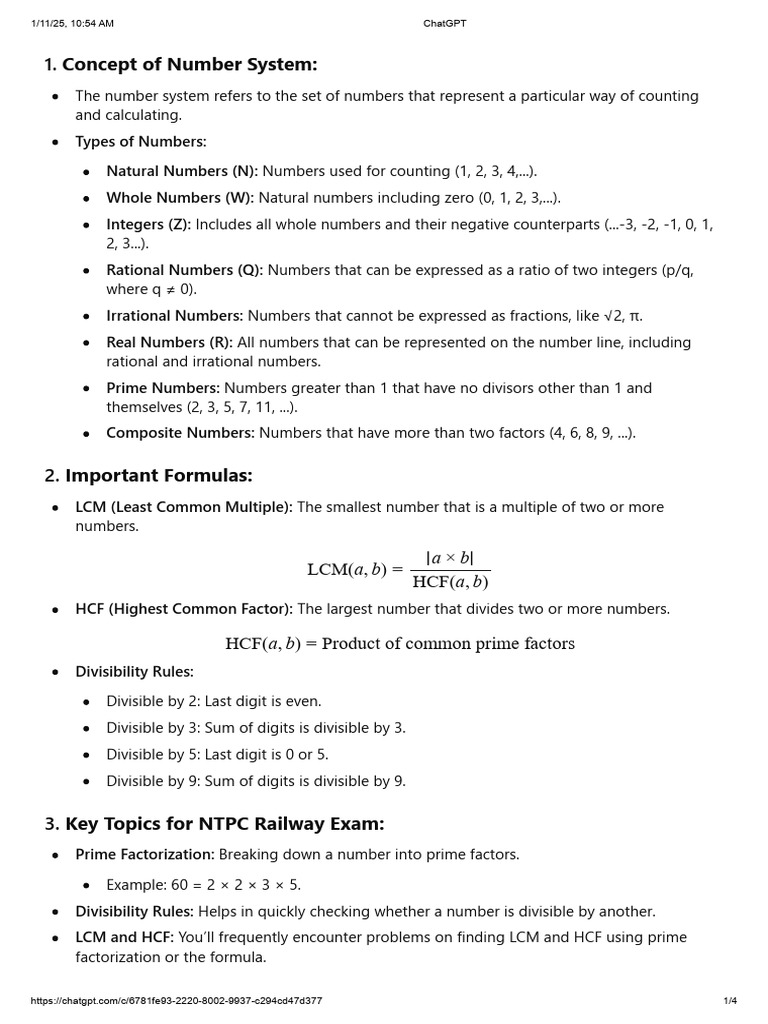 Number System Merged | PDF | Numbers | Percentage