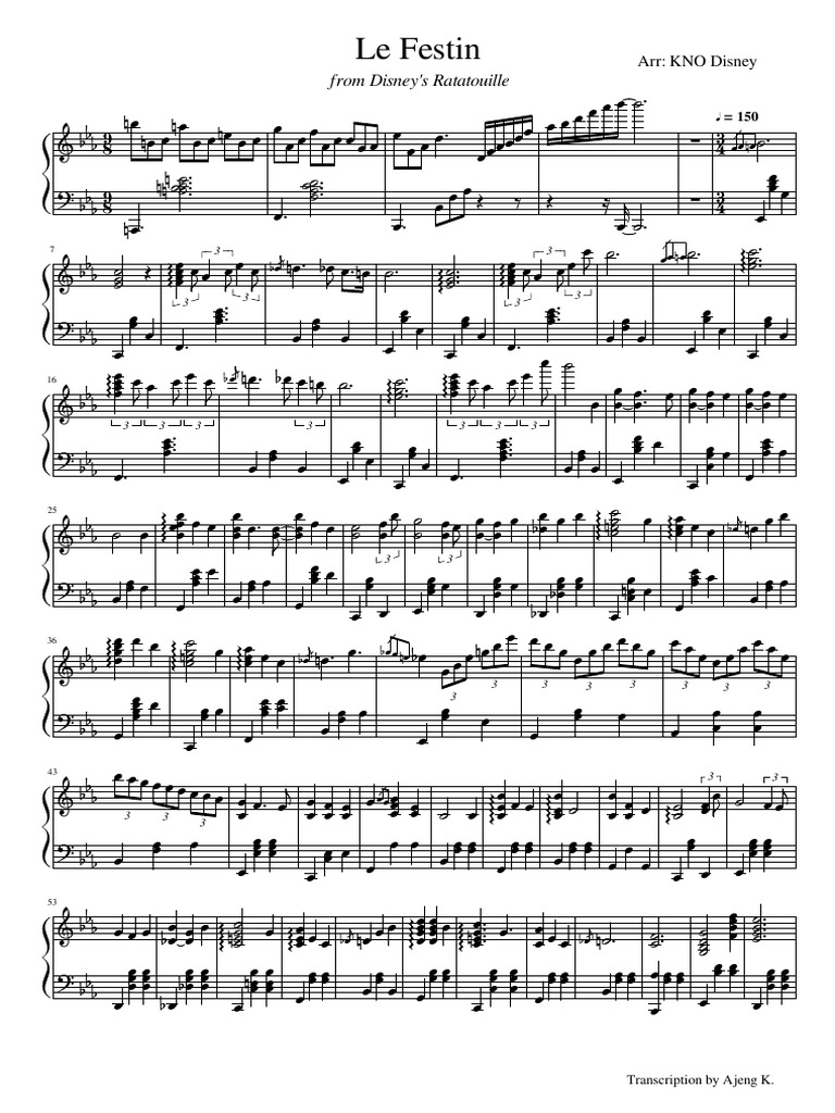 Le Festin Piano Arr. KNO | PDF