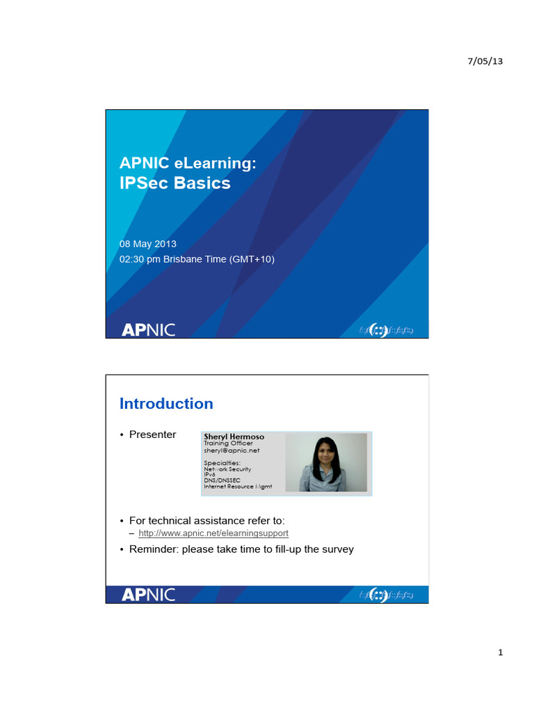 IPSec - Basics Handouts | PDF | Internet Protocols | Cyberwarfare