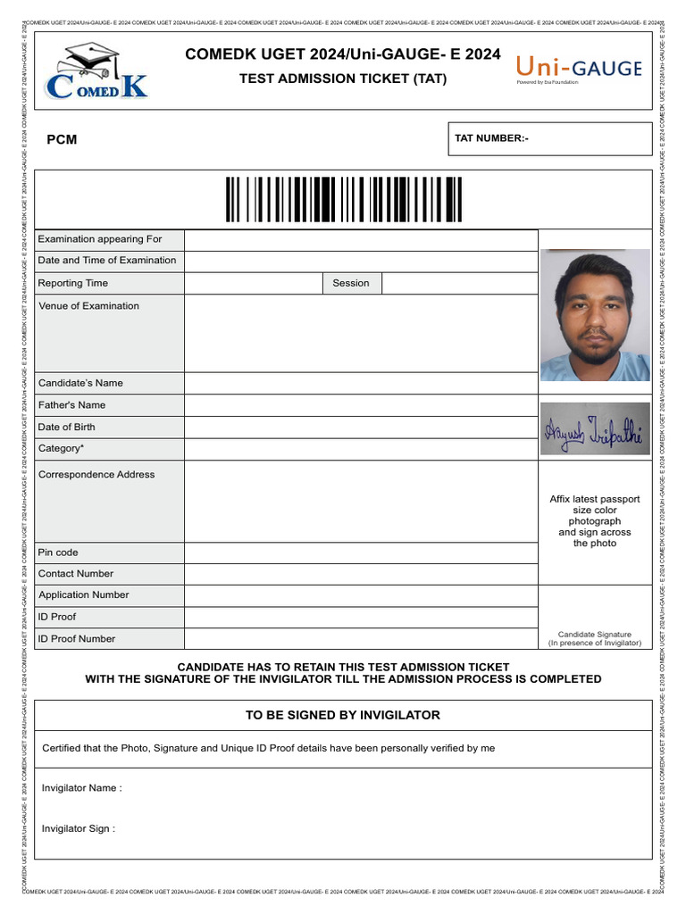 Admit Card | PDF