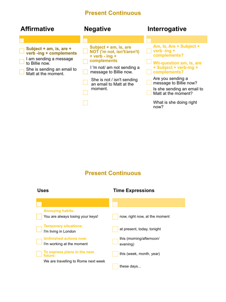 Understanding Present Continuous Tense | PDF