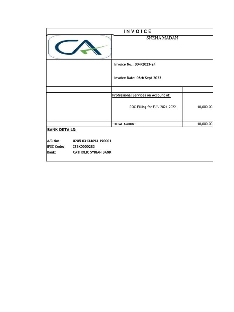 World Bill Invoice Final-1 | PDF