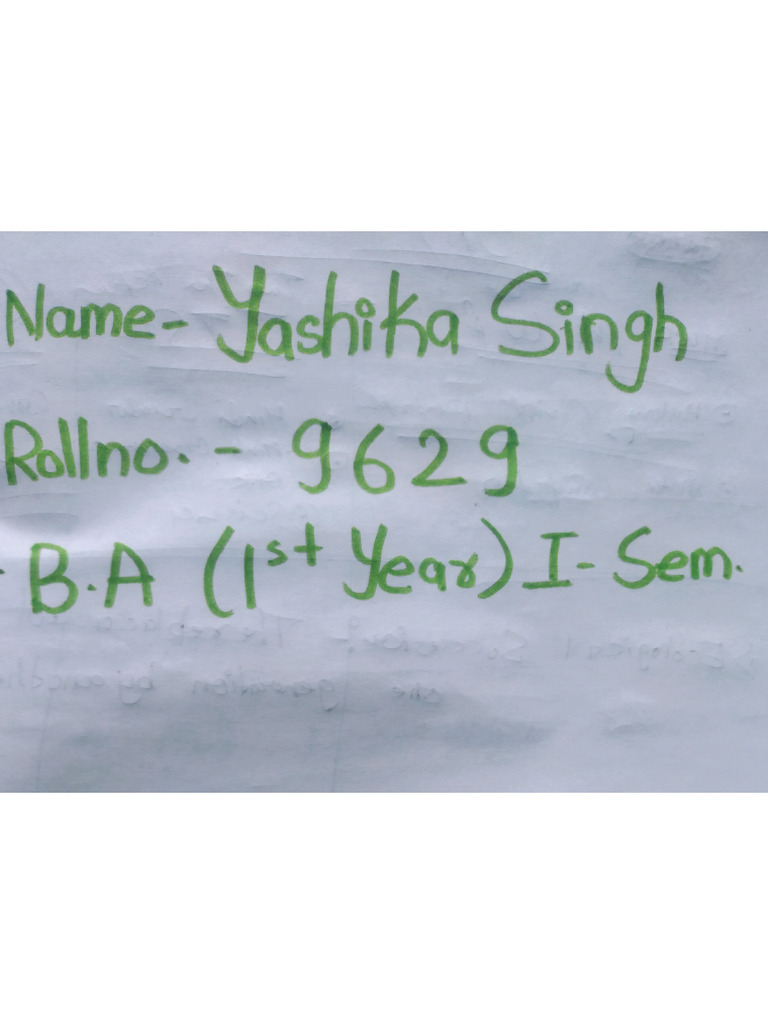 Evs. Assignment BA (1st Year) | PDF