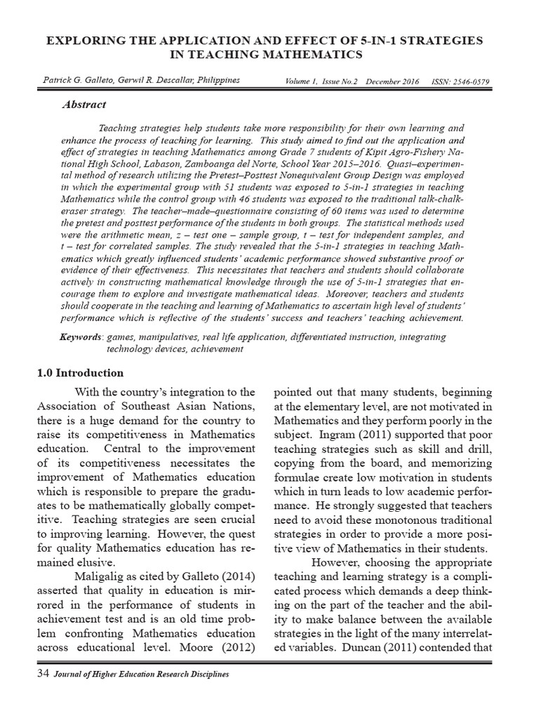 Article | PDF | Experiment | Mathematics