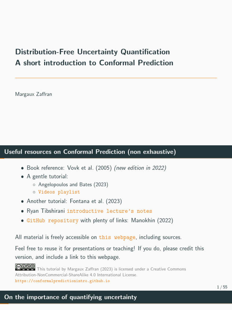 cptuto | PDF | Statistical Theory | Applied Mathematics