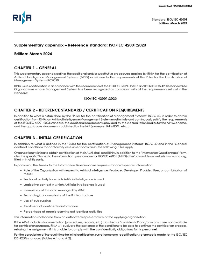 ISO-42001-appendix | PDF | Audit | International Organization For Standardization