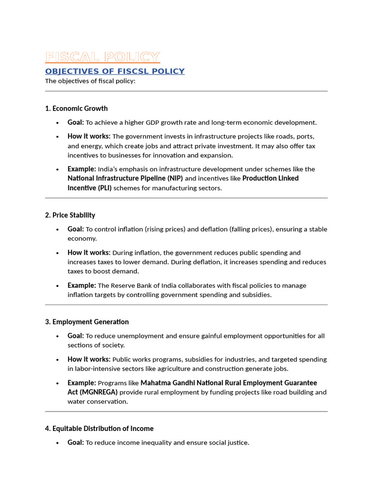 FISCAL POLICY | PDF | Fiscal Policy | Taxes
