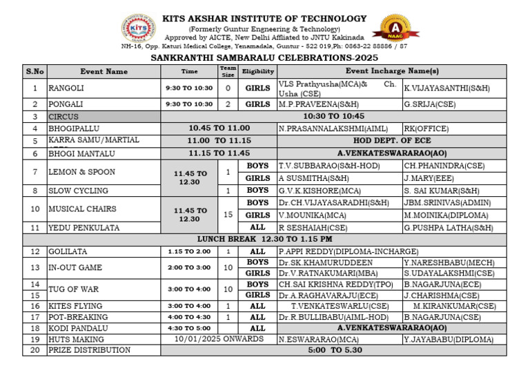Sankranthi Sambaralu Jan-2025 NEW1 | PDF