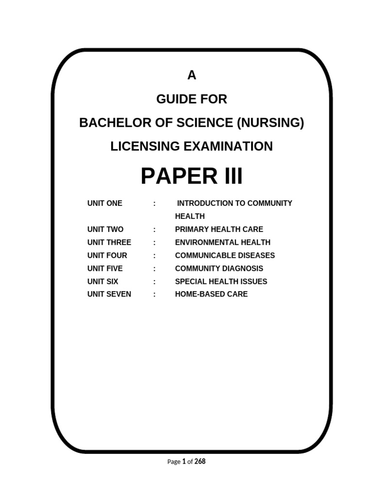Paper Iii | PDF | Family | Nursing