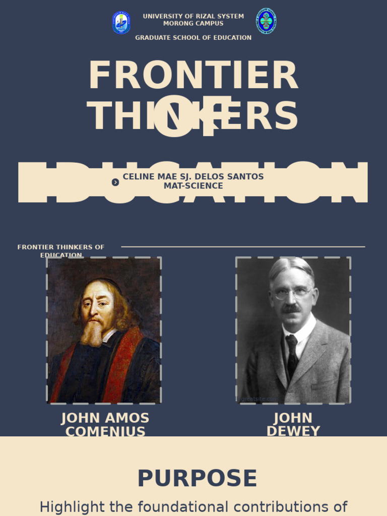 Frontier Thinkers of Education (John Amos Comenius and John Dewey ...