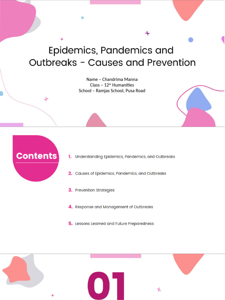 epidemics pandemics and outbreaks - causes and prevention | PDF
