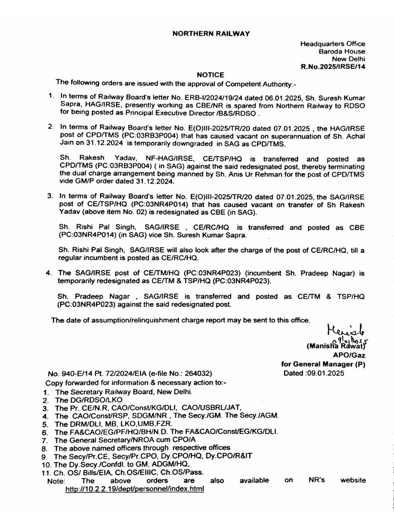 IRSE RN14 09 01 2025 | PDF
