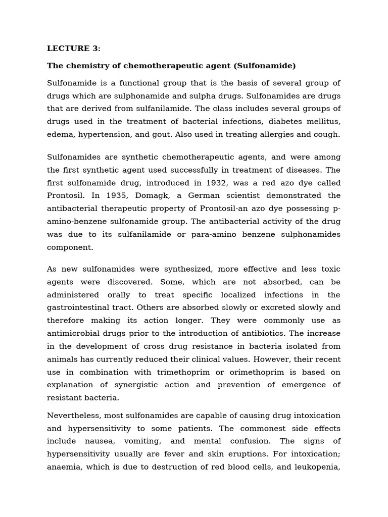 MCB 408 LECTURE 3-1 | PDF | Drugs