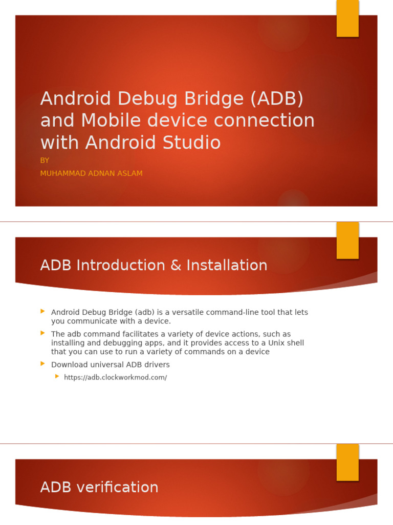 ADB Setup and Device Connection Guide | PDF