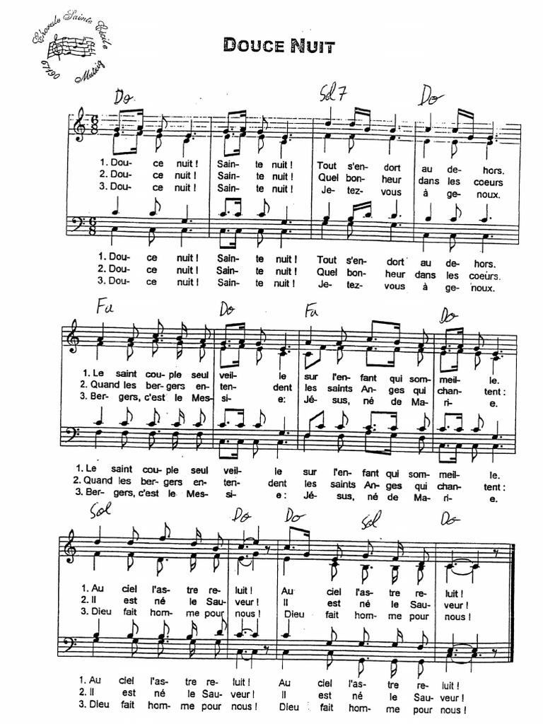 Douce Nuit PARTITION 27 | PDF