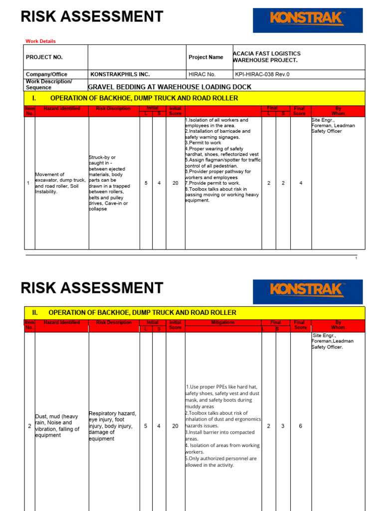 039 GRAVEL BEDDING AT WAREHOUSE LOADING DOCK | PDF | Risk ...