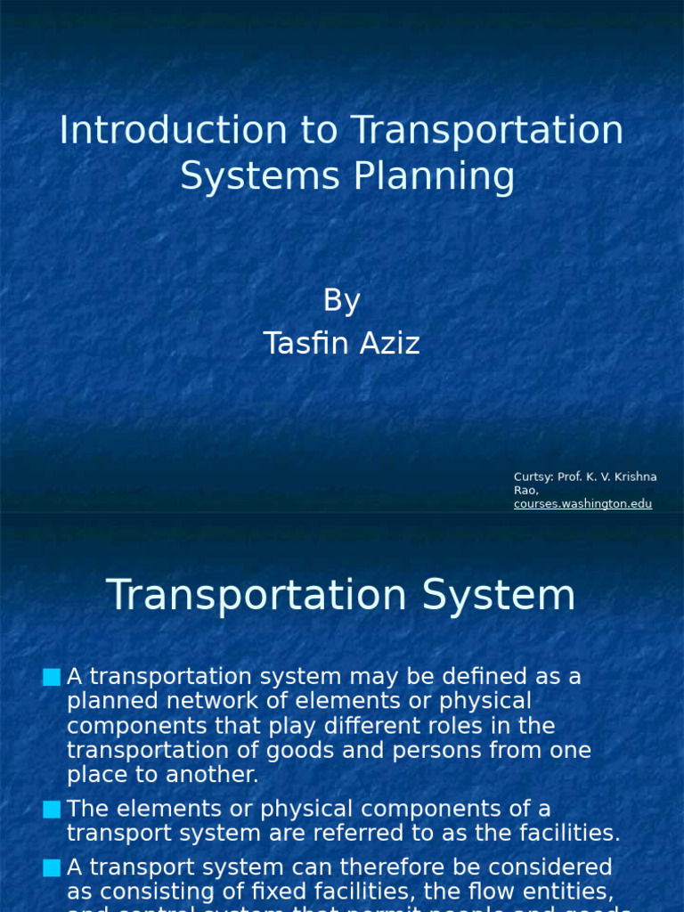 8 ARC 231 - Transport Systems Planning | PDF | Controlled Access Highway | Transport