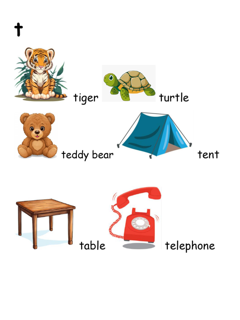 Vocabulary List: T Words for Kids | PDF
