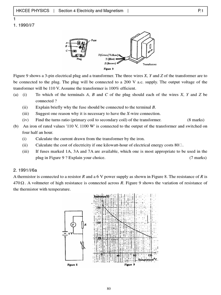 phy-S4-Electricity and Magnetism | PDF | Transformer | Inductor